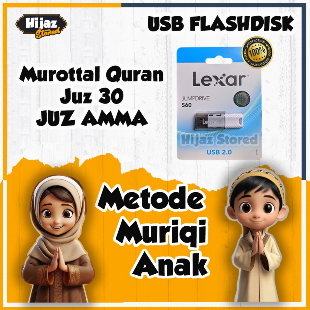 Jual USB Flashdisk Murotal Juz 30 Metode Muriqi Juz Amma Irama Muriki ...