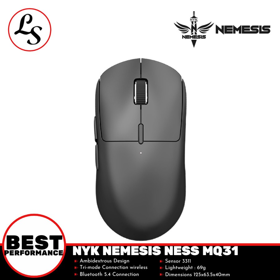 Jual NYK NEMESIS GAMING MOUSE Ness MQ - 31 Mouse Wireless Tri-mode ...