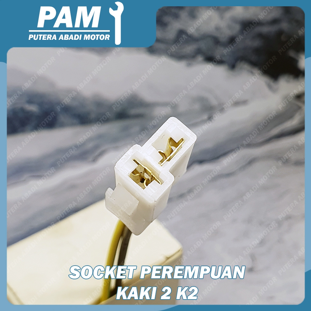 Jual Soket Sambung Kaki 2 Cowok / Cewek Socket Kabel Konektor 2 Pin ...