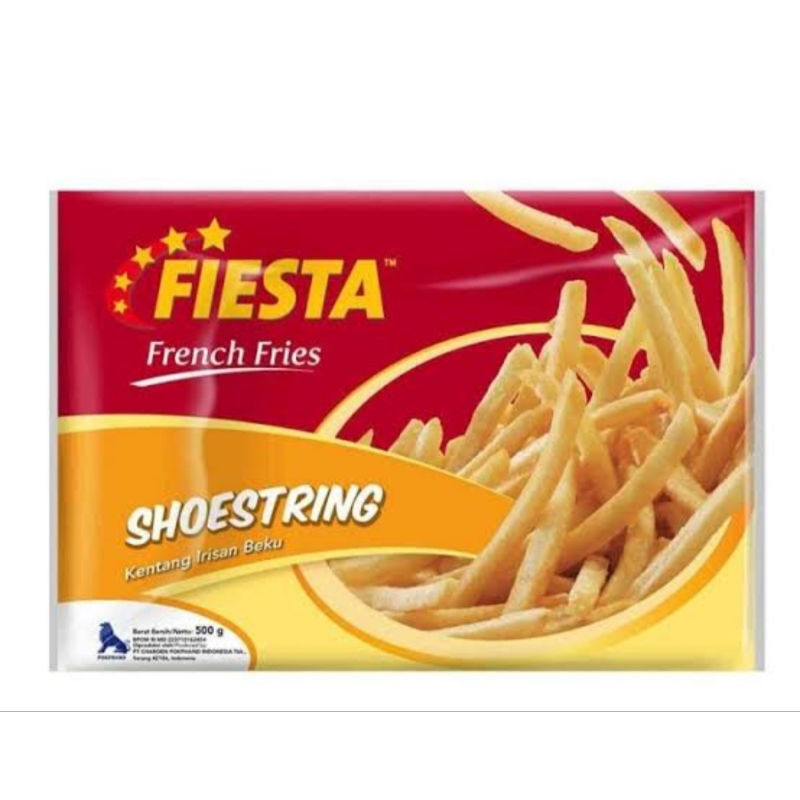 Jual FIESTA FRENCH FRIES SHOESTRING 500gr (kentang goreng) | Shopee ...