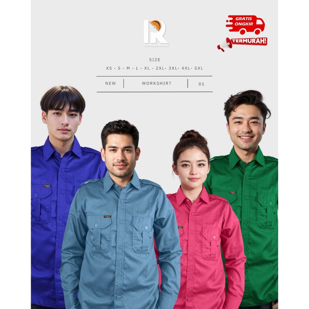 Jual BAJU PDL/ PDH POLOS, Lapangan/ Outdoor/ Operator/ Mekanik, Kemeja ...