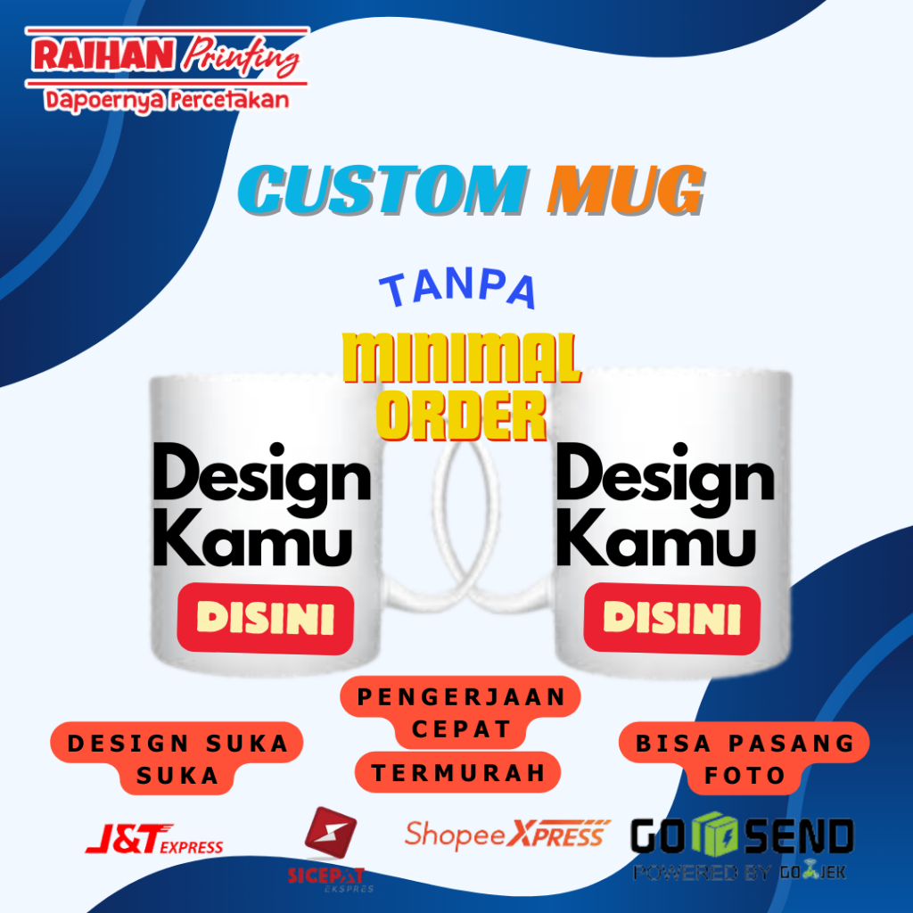 Jual CUSTOM MUG / CETAK MUG CUSTOM FOTO DAN TULISAN / HADIAH UNIK ...