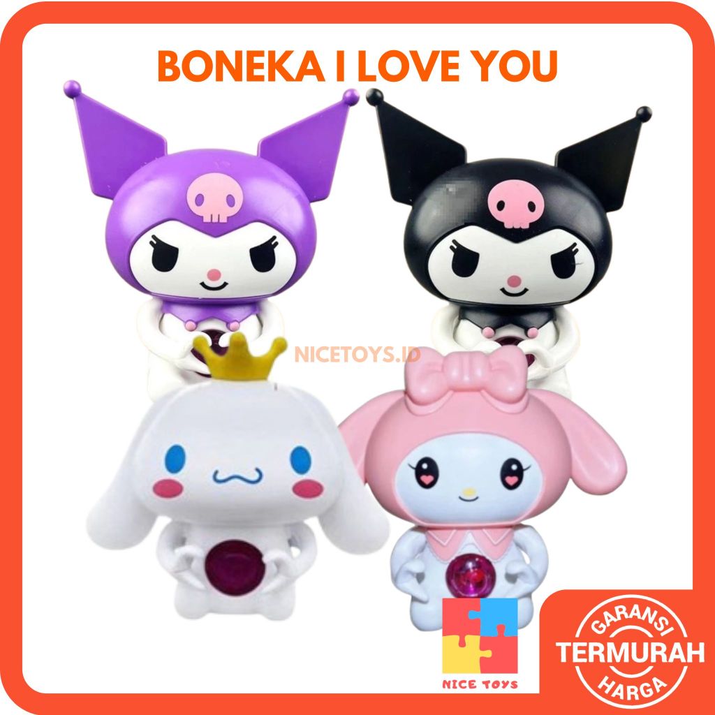 Jual Boneka I Love You Karakter Cinnamoroll i love you Kuromi i love ...