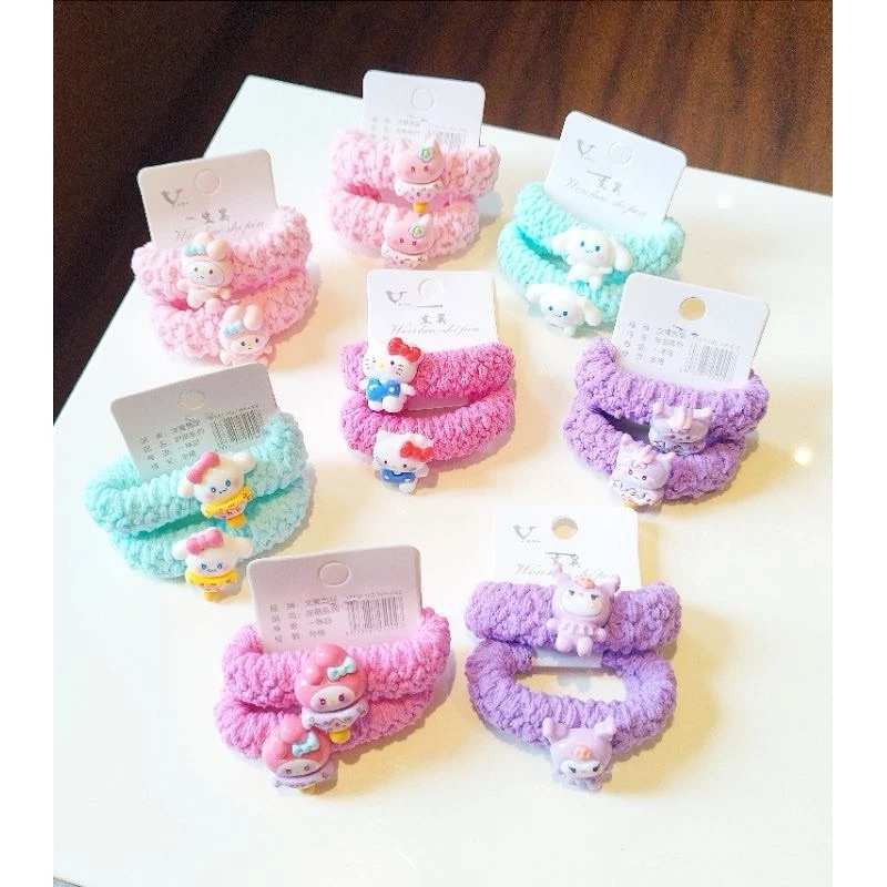 Jual Karet Kuncir Rambut Anak Perempuan Edisi Sanrio Kuromi Melody ...