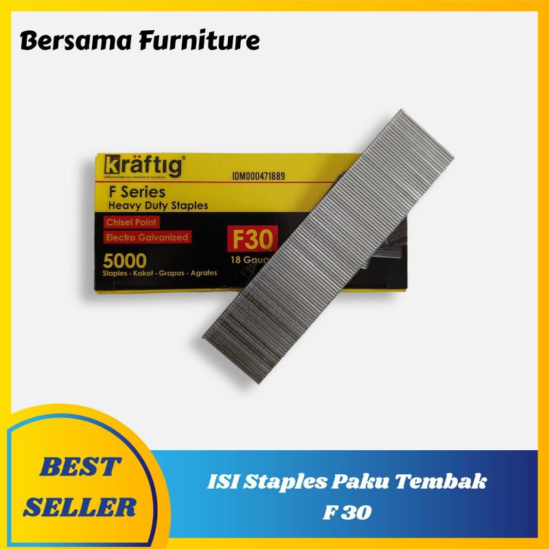 Jual KRAFTIG isi paku tembak F30 / REFIL AIR NAILER / ISI MESIN PAKU ...