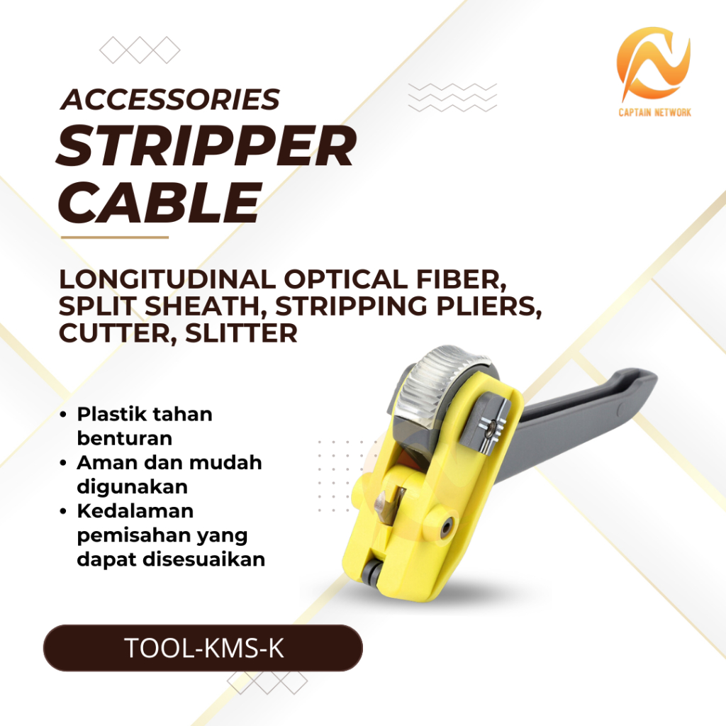 Jual Fiber Optic Tool KMS-K | Longitudinal Cable Sheath Cutter Inner ...