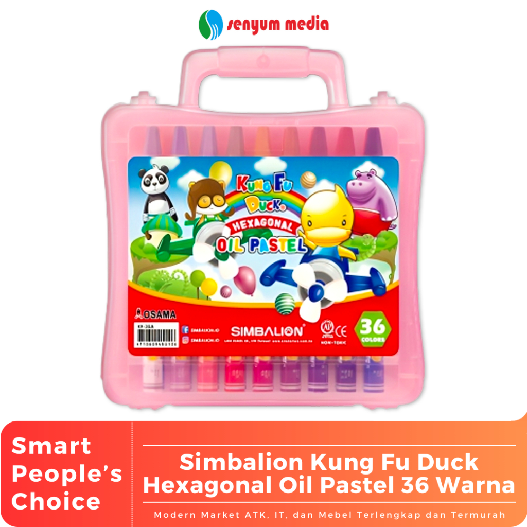 Jual Simbalion Kung Fu Duck Hexagonal Oil Pastel 36 Warna (1 Pcs) (S ...