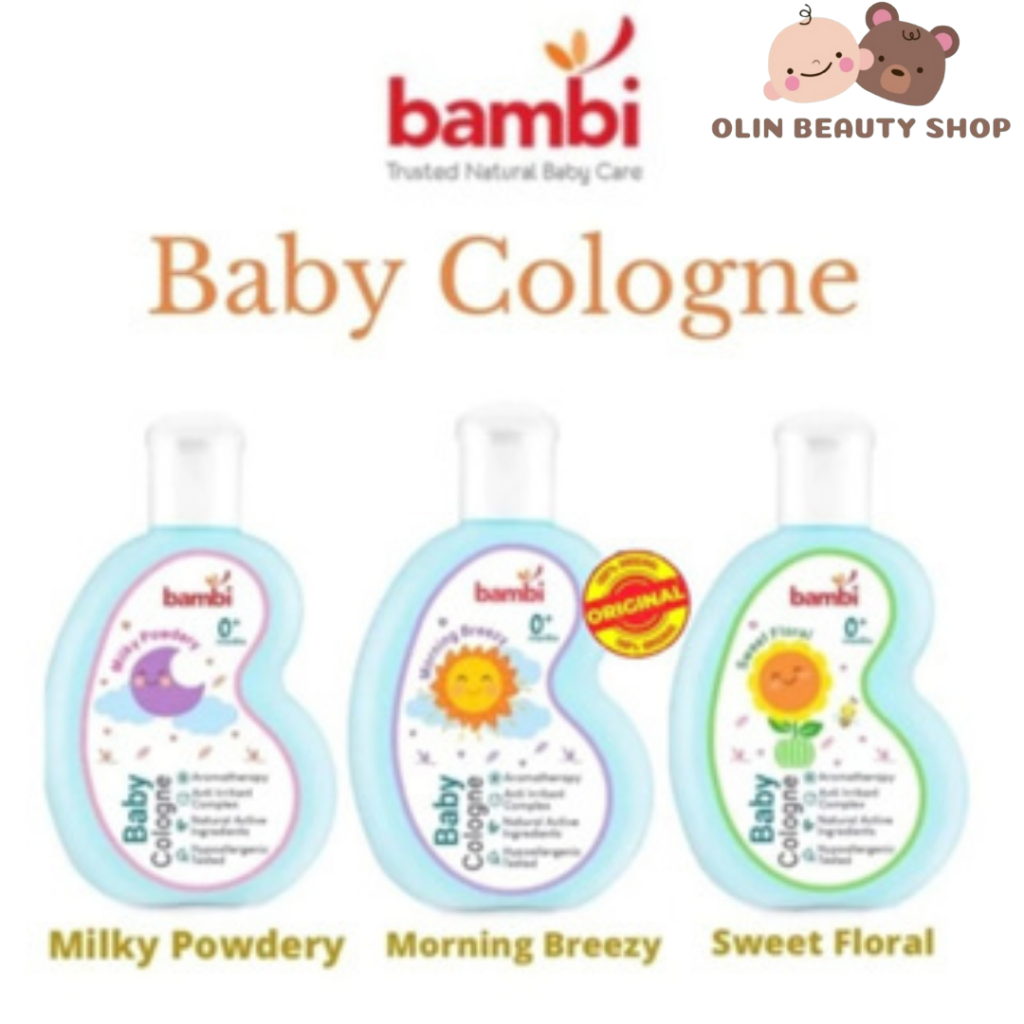 Jual Bambi Baby Cologne Parfum Bayi Anak Wangi Lembut Harum 100ML ...