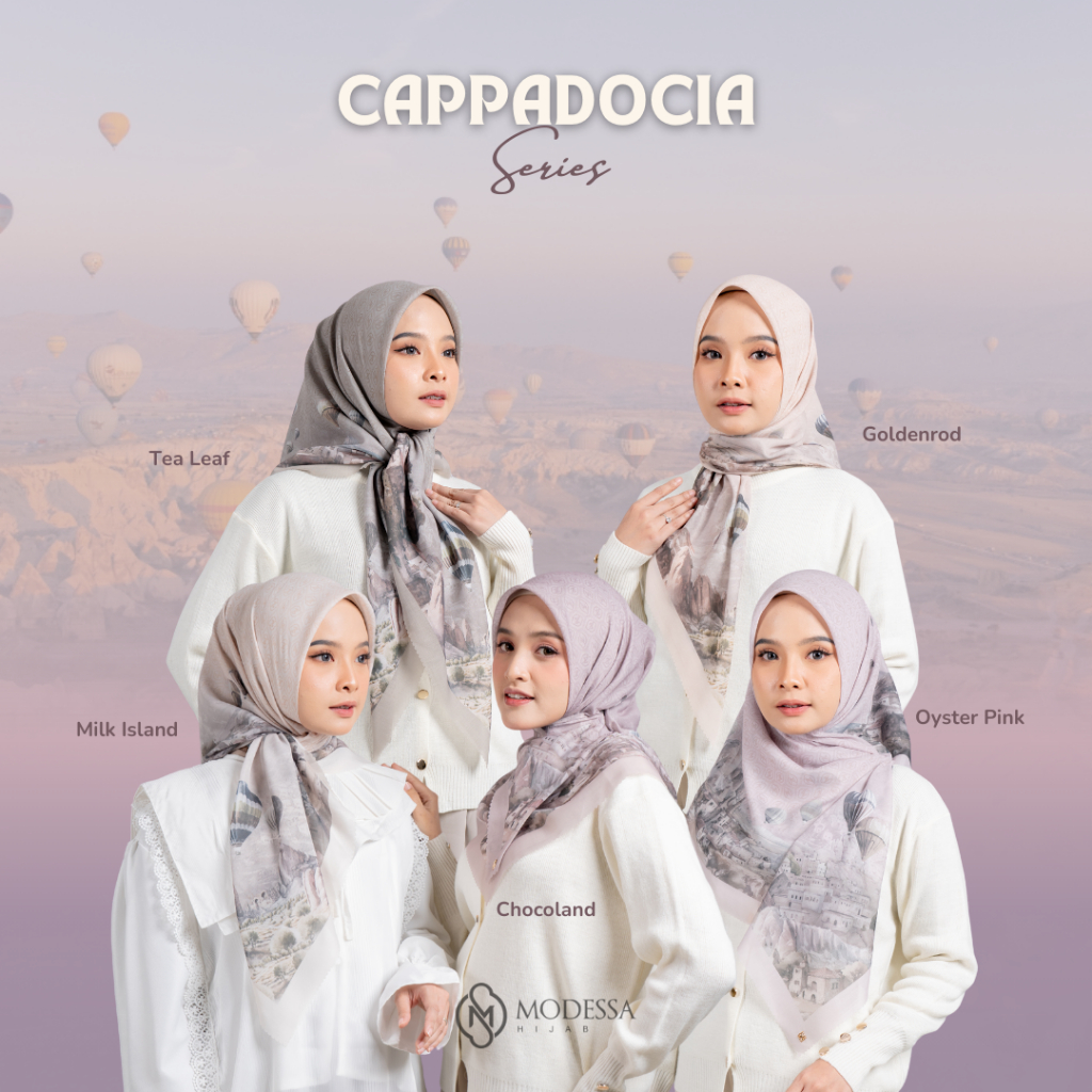 Jual Modessa Hijab - Cappadocia Series - Hijab Voal Segi Empat Motif ...