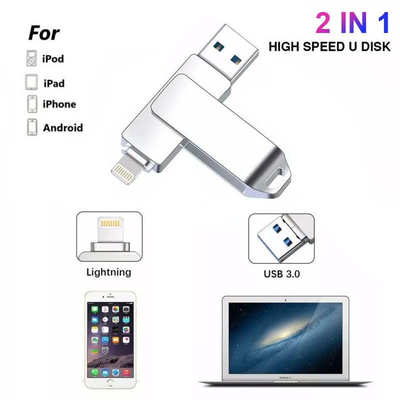 Jual Y31C IOS Type-c Flashdisk OTG 1TB Flash Drive 3 in 1 Rotation Pen ...