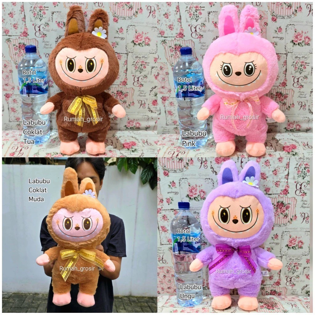 Jual Boneka Labubu the monster exciting macaron Jumbo size -+35CM ...