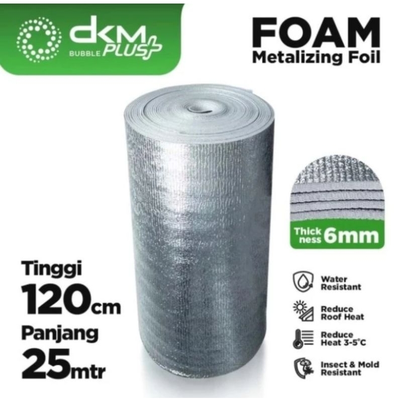 Jual FOAM METALIZING DOUBLE FOIL PE FOAM 6MM INSULASI ATAP PEREDAM ...