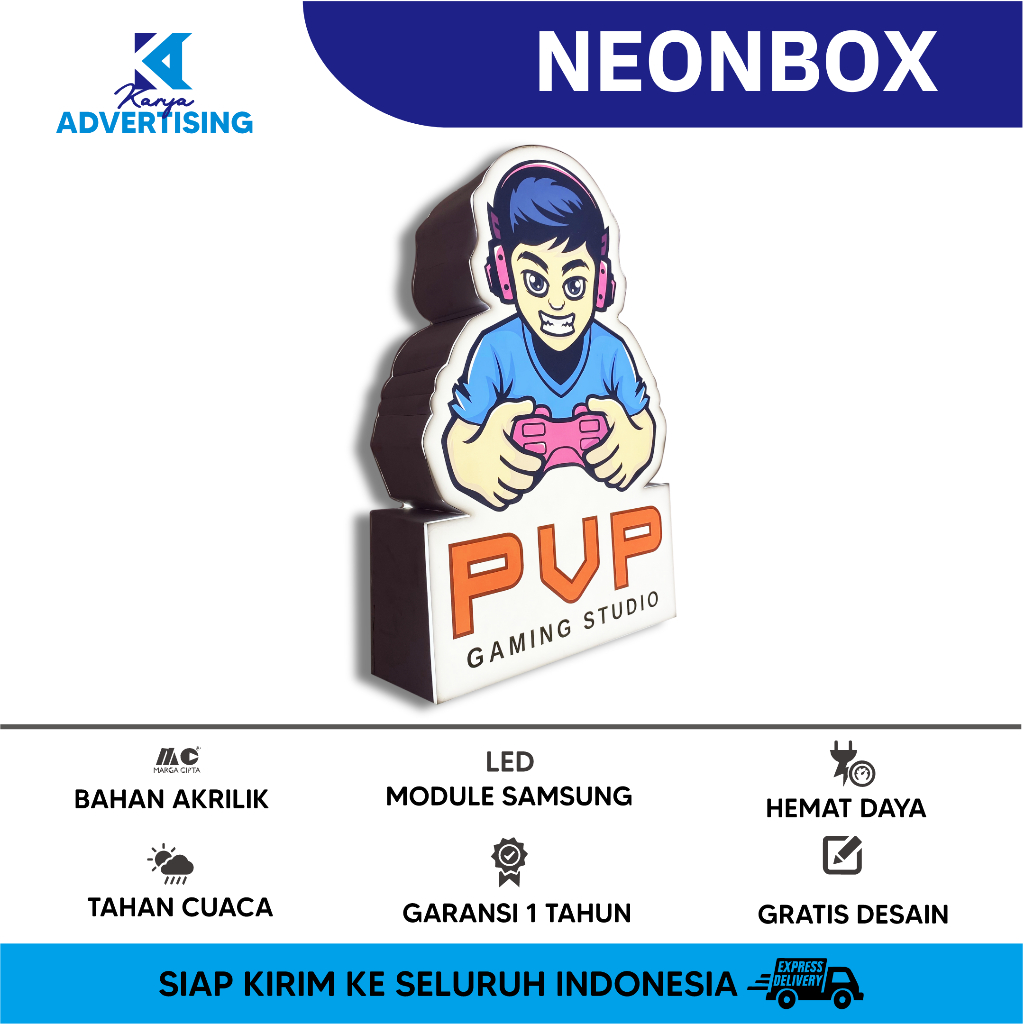 Jual Neonbox Bentuk Custom Sesuai Gambar Design Lampu Box Untuk Usaha ...
