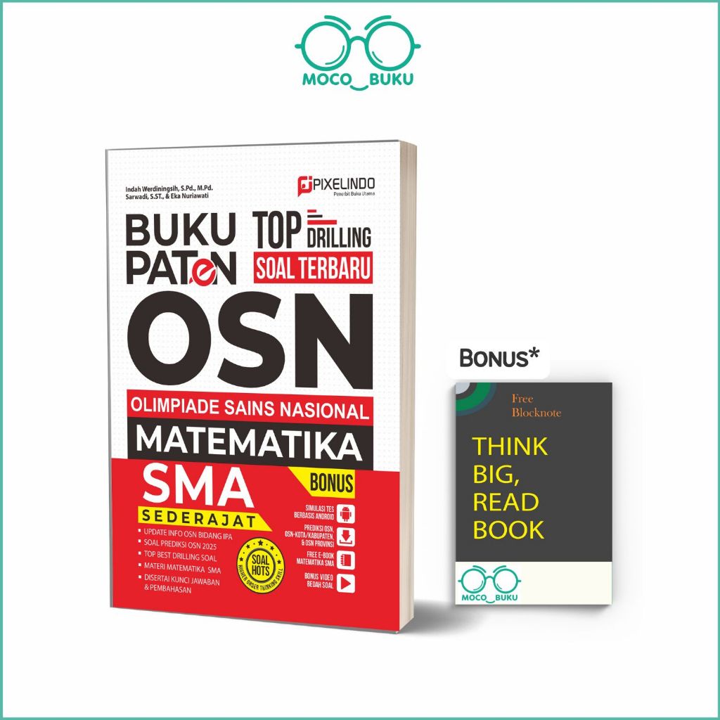 Jual Mocobuku Buku Paten Top Drilling Soal Terbaru OSN Matematika SMA Sederajat | Shopee Indonesia