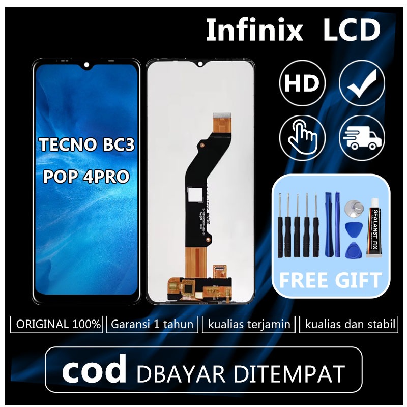 Jual LCD Infinix tecno bc3/pop 4pro HD TOUCHSCREEN ORIGINAL 100% FULL SET【ORIGINAL Garansi 1 ...