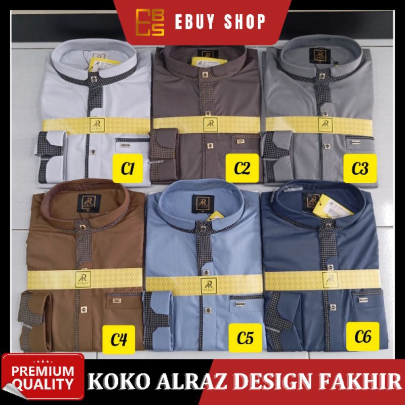 Jual Koko Warna Alraz Lengan Panjang /Baju Kemeja Koko Desain Fakhrir ...