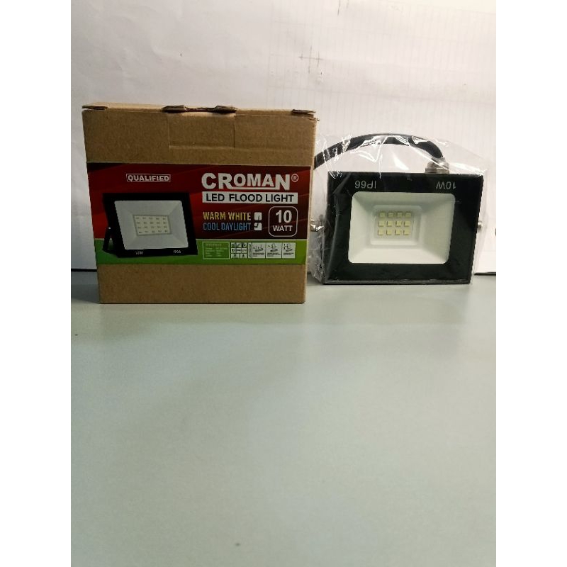 Jual LAMPU SOROT CROMAN LED FLOODLIGT 10WATT | Shopee Indonesia