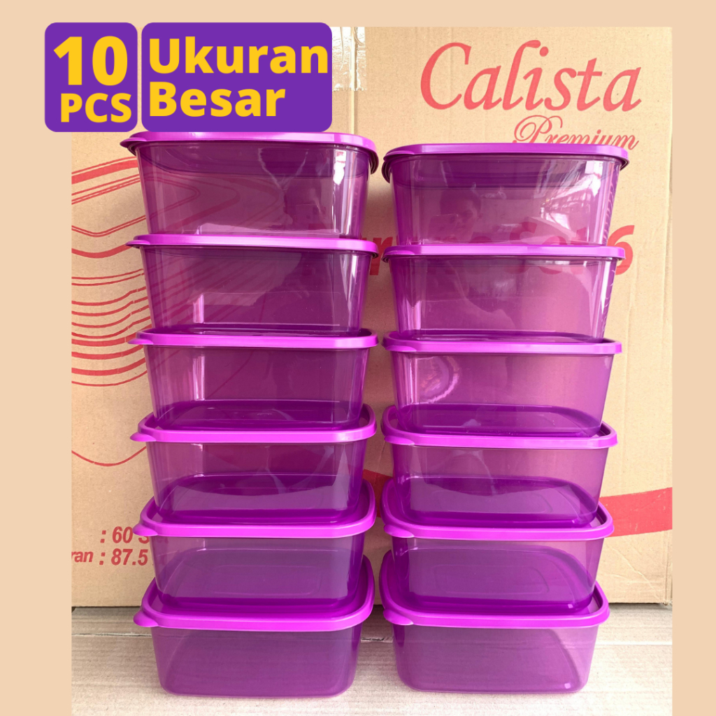 Jual [UKURAN BESAR] TOPLES FOOD CONTAINER CALISTA UNGU SET UKURAN BESAR ...