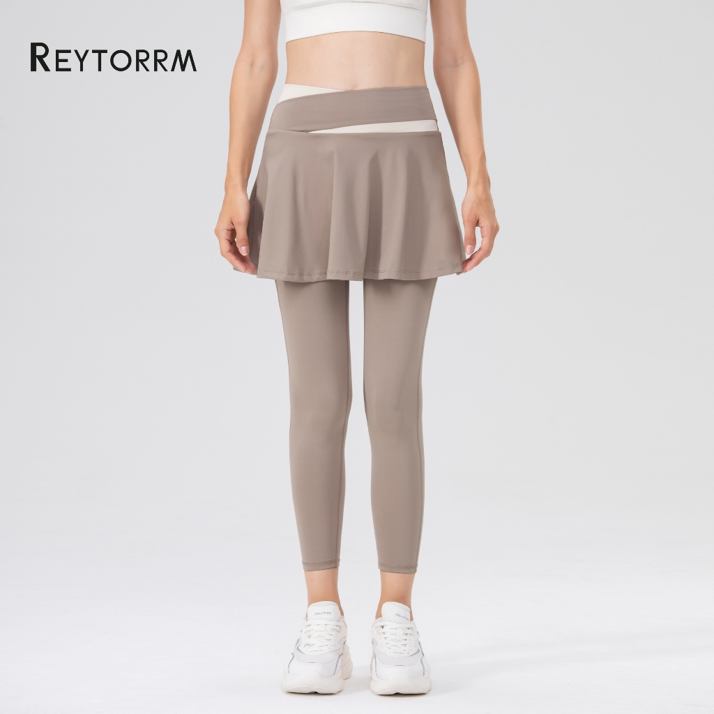 Jual Reytorrm Legging Rok Olahraga Wanita Dwi Lapisan 2 in 1 （JYMK033 ...