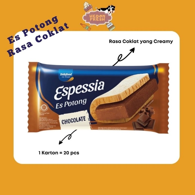Jual Es Potong Rasa Chocolate Espessia Indoeskrim 1 pcs | Shopee Indonesia
