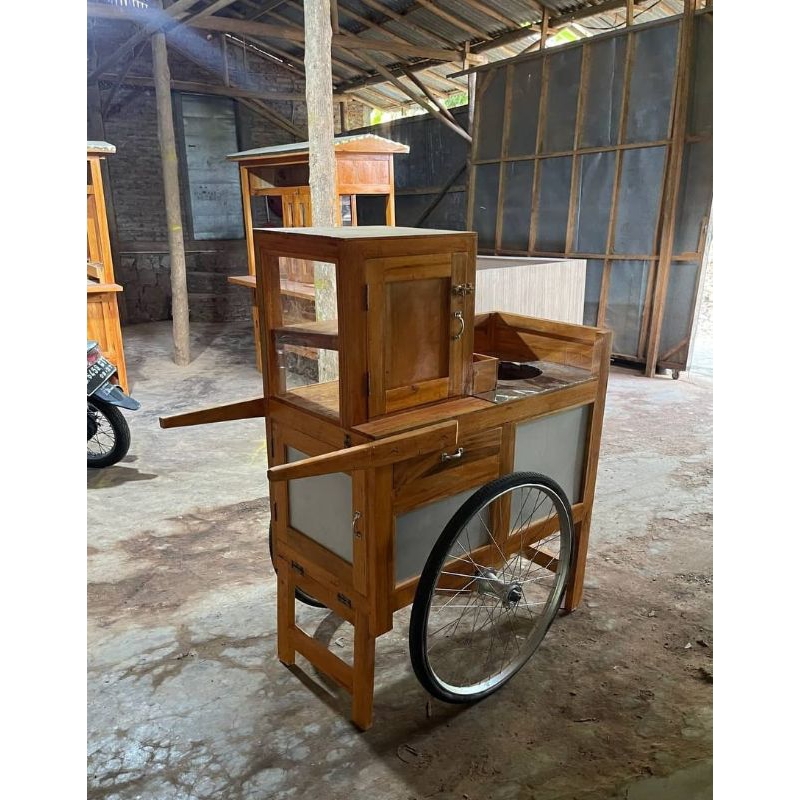 Jual gerobak dorong / cilok / pentol kuah / sempol / gerobak usaha | Shopee Indonesia