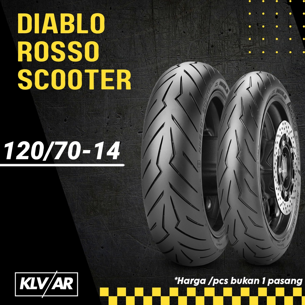 Jual Ban Tubeless Pirelli Diablo Rosso Scooter Ring 14 Ban Racing Motor ...