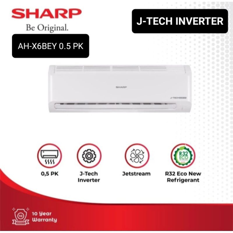 Jual AC SHARP AH-X6BEY 0.5 PK J-TECH INVERTER FREON R32 ( UNIT ONLY ...