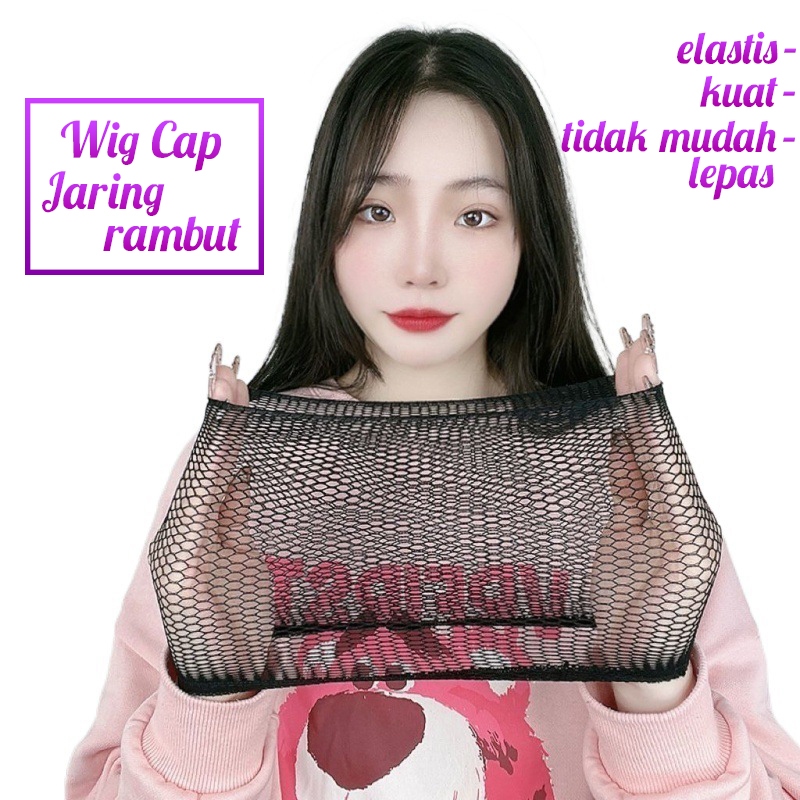 Jual Wig Hair net Invisible Hair net Head Cover High Elastic / Jaring ...