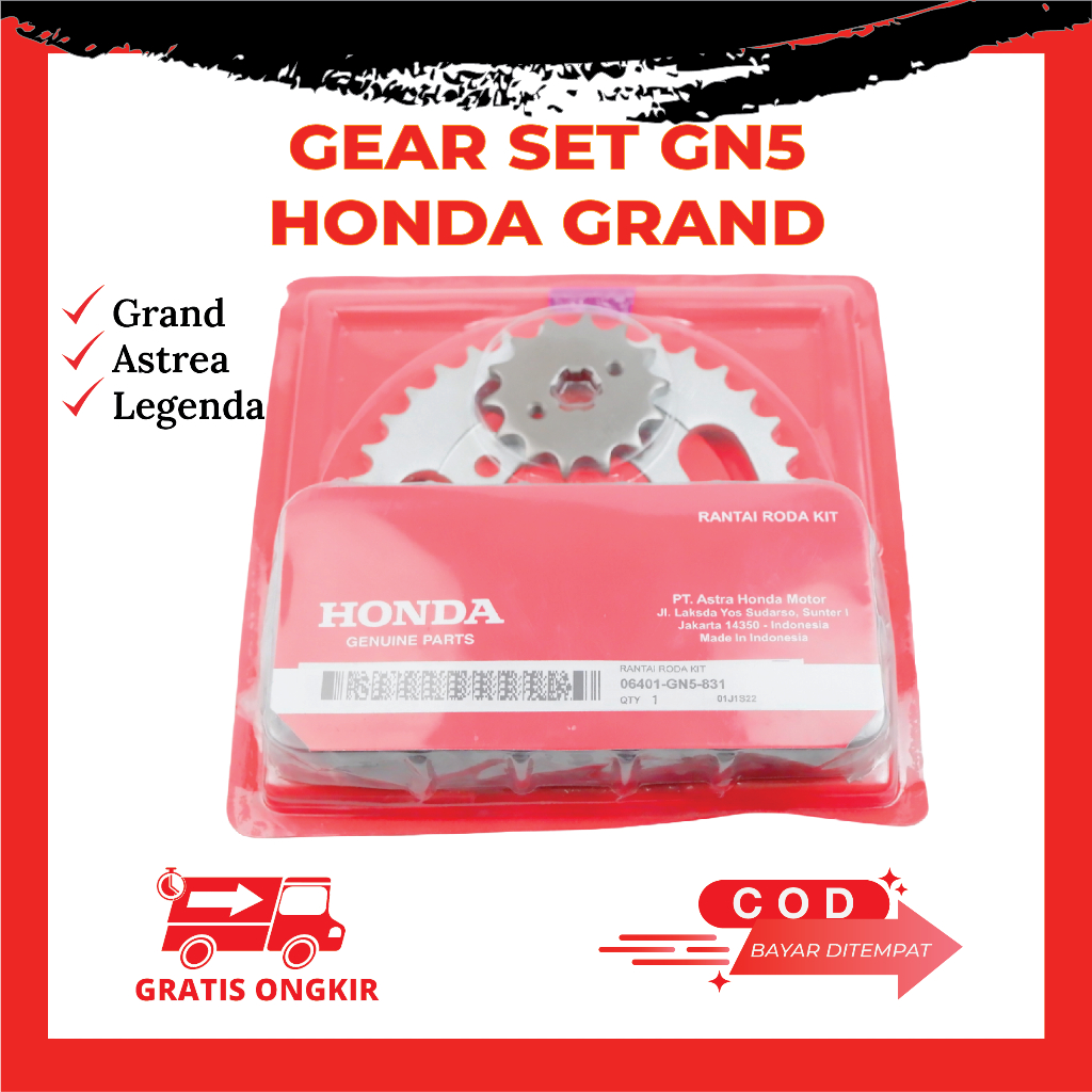 Jual Gear Set Honda Astrea Grand Legenda - Rantai Gir Set Grand Legenda ...