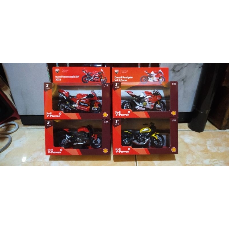Jual new koleksi diecast shell edisi ducati kumplit dari seri 1 sampai ...