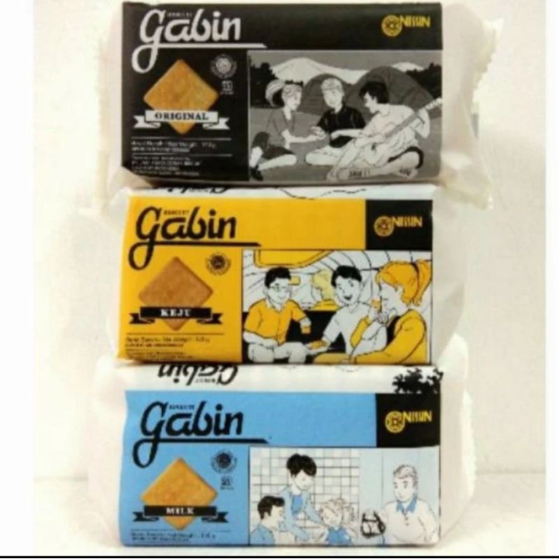 Jual Biskuit gabin varian rasa keju/original/milk isi 140gr | Shopee ...