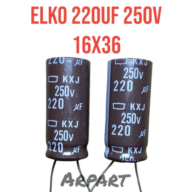 Jual elko 220uf 250v 16x36mm | Shopee Indonesia