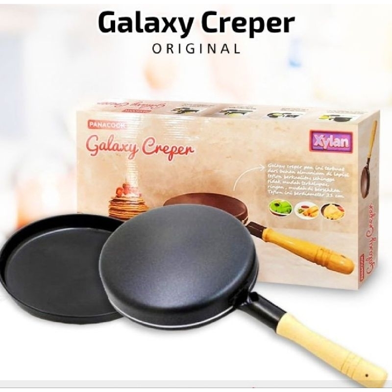 Jual Galaxy Creper Pan Wajan Terbalik, (PANACOOK) + bonus spatula kayu ...