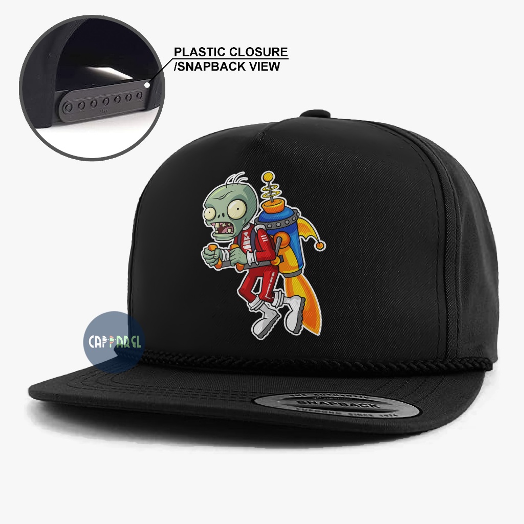 Jual SDrill - Plant vs Zombie Snapback Tali /Topi Baseball Tali /Topi ...