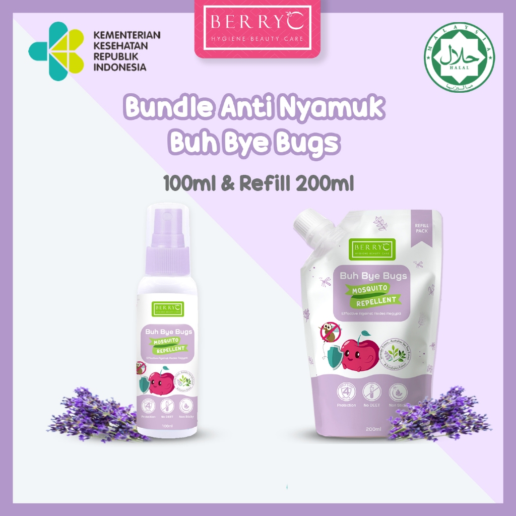 Jual BerryC Berry C Buh Bye Bugs Mosquito Repellent / Spray Anti Nyamuk | Shopee Indonesia