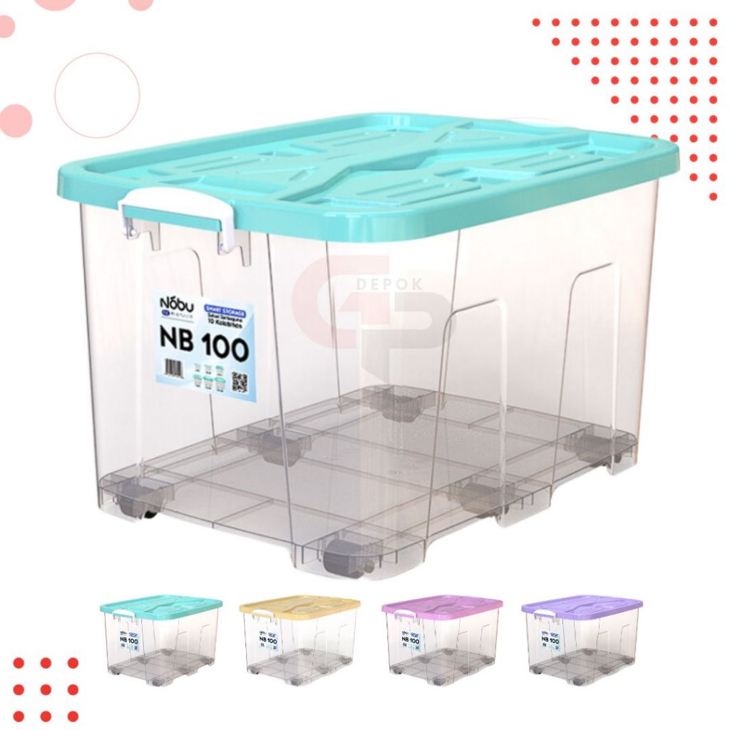 Jual BOX CONTAINER BENING 100 L / 85 L / 55 L / 40 LITER + RODA ...