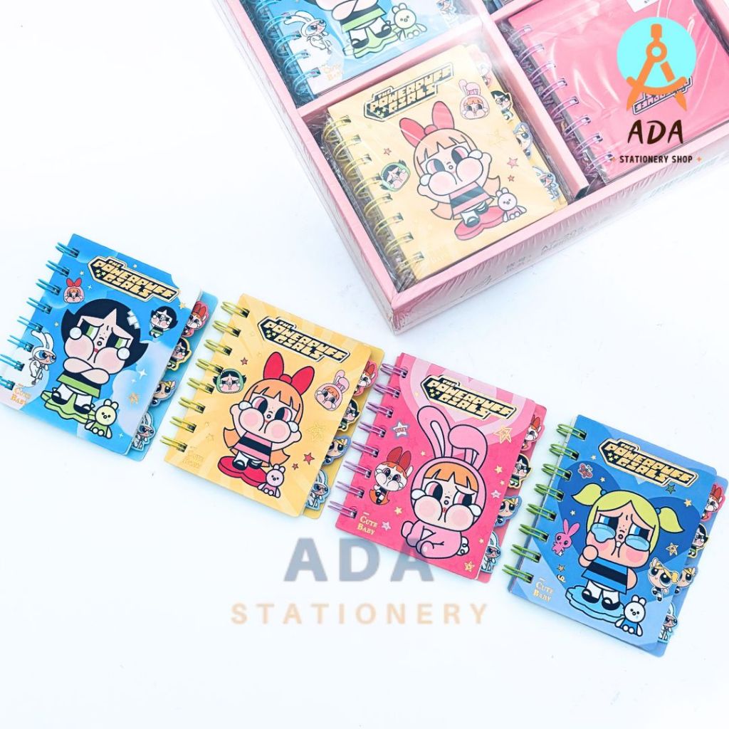 Jual (1 PC) NOTEBOOK A7 CRY BABY X POWER PUFF GIRL /205-1/POP MART ...