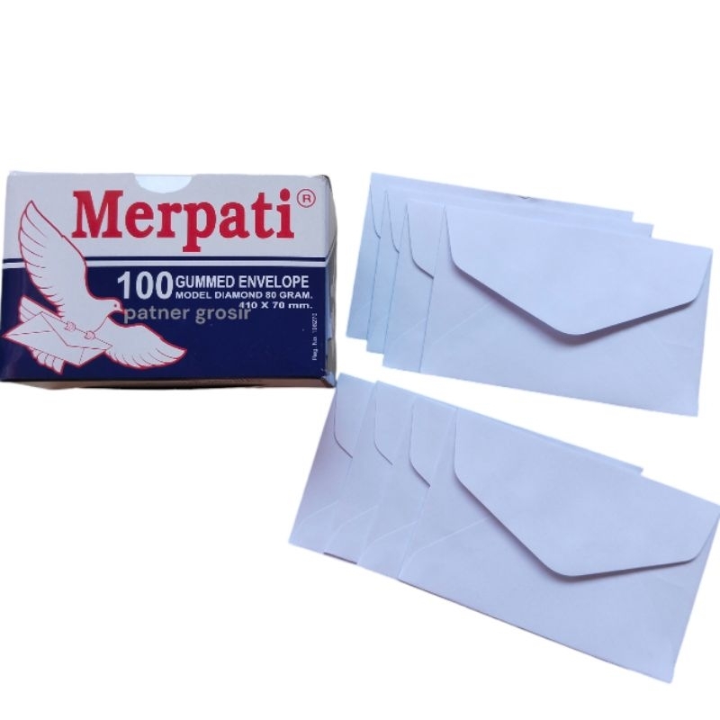 Jual AMPLOP PUTIH MERPATI KECIL ECER 20 LEMBAR | Shopee Indonesia