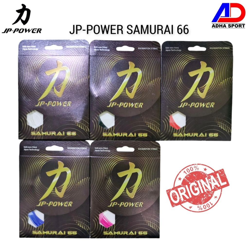 Jual Senar Badminton JP Power Samurai 66 Original Senar Bulutangkis ...