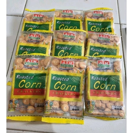 Jual (PACK) AIM Roasted Corn Crackers 35gram (10 pcs) | Shopee Indonesia