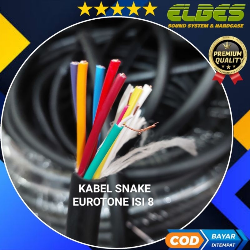 Jual KABEL SNAKE ISI 8 EUROTONE ET8 TEMBAGA HARGA PER METER | Shopee Indonesia