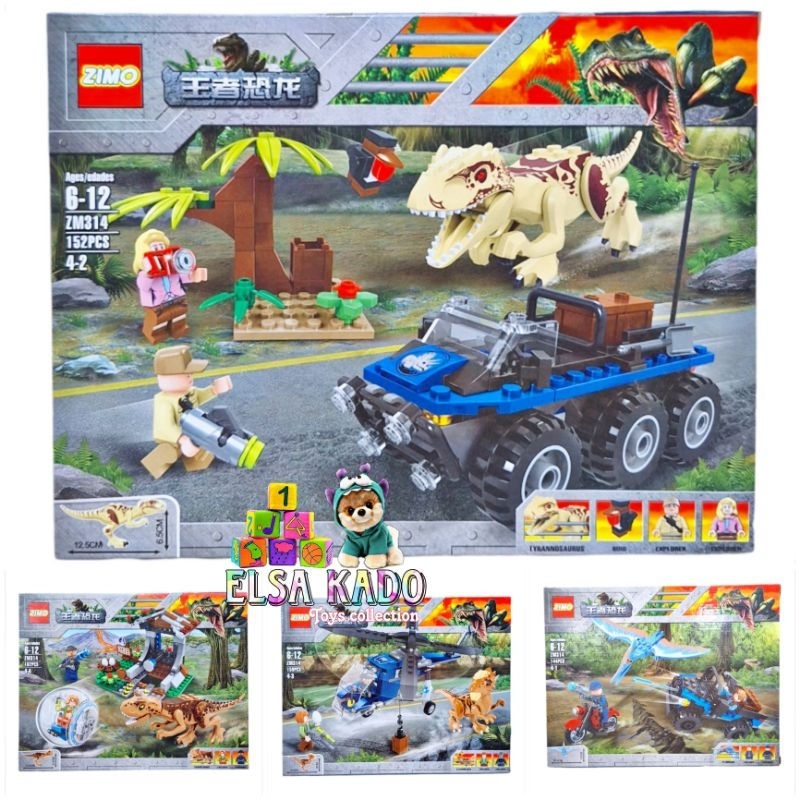 Jual Brick Dinosaurus Mainan Block Balok Dinosaur Zimo Pteranodon ...