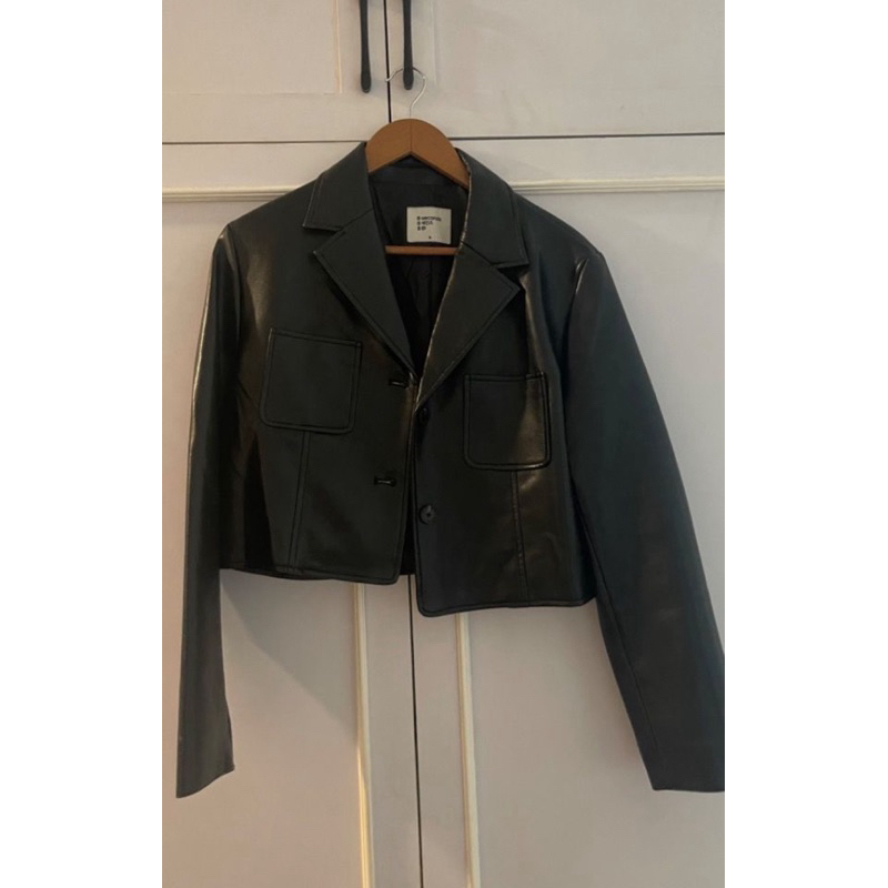Jual faux Leather Jacket | Shopee Indonesia