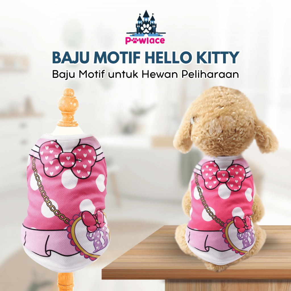 Jual Baju Kucing Anjing Kucing Motif Hellokity/Kaos untuk Hewan ...