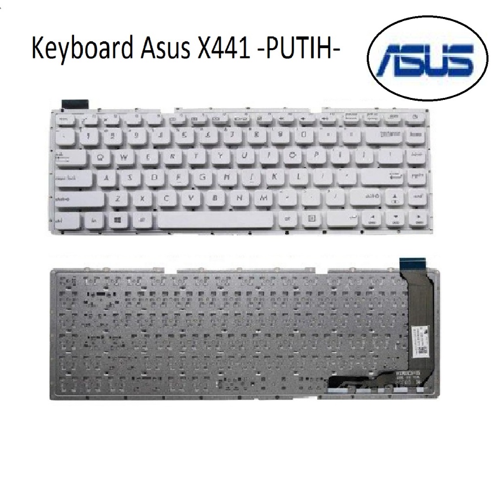 Jual Keyboard Original Asus X441 X441S X441U A441 X441 ON OFF WHITE ...