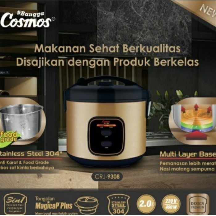 Jual Magic Com COSMOS CRJ-9303 - 9308/ Magic Com COSMOS Stainless ...