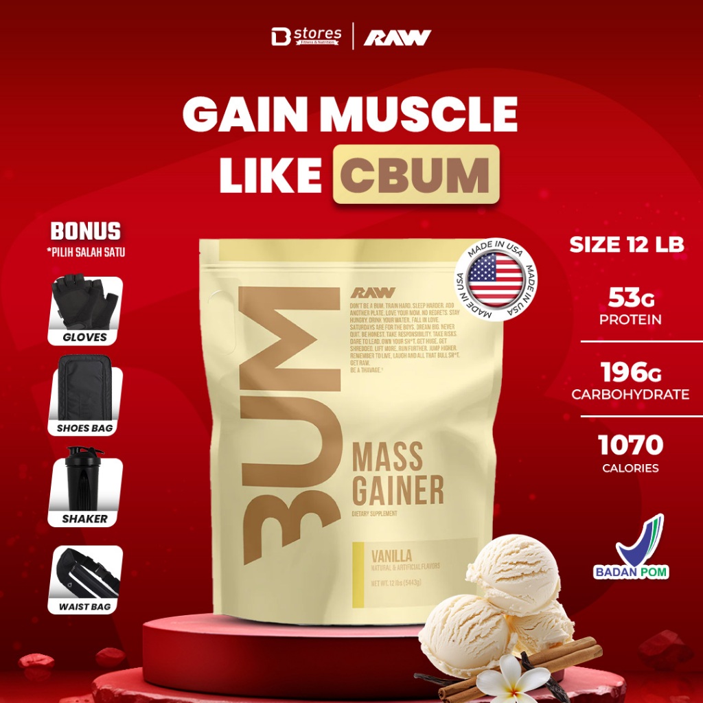 Jual CBUM Raw Mass Gainer 12 Lbs Bstores | Shopee Indonesia