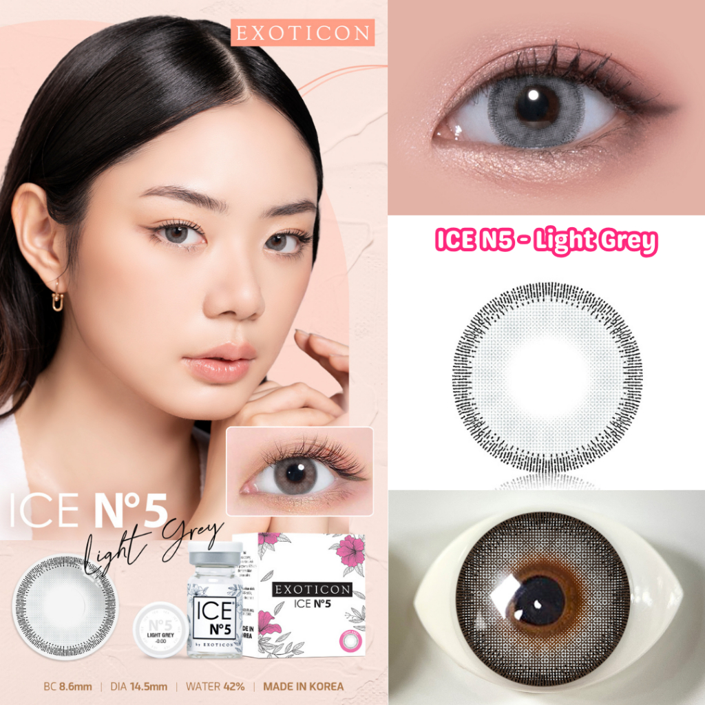 Jual Exoticon Softlens Ice N5 Series Light Grey | Black | Blue ...