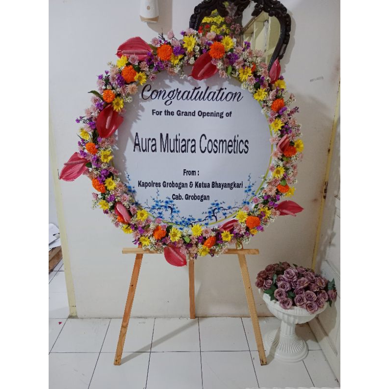 Jual Karangan Bunga | Bunga Papan Lingkaran | Bunga Papan Fresh Flower ...