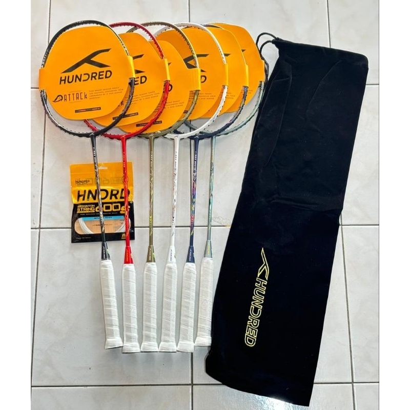 Jual Raket Hundred T Rex 800 Free Cover + Senar | Shopee Indonesia